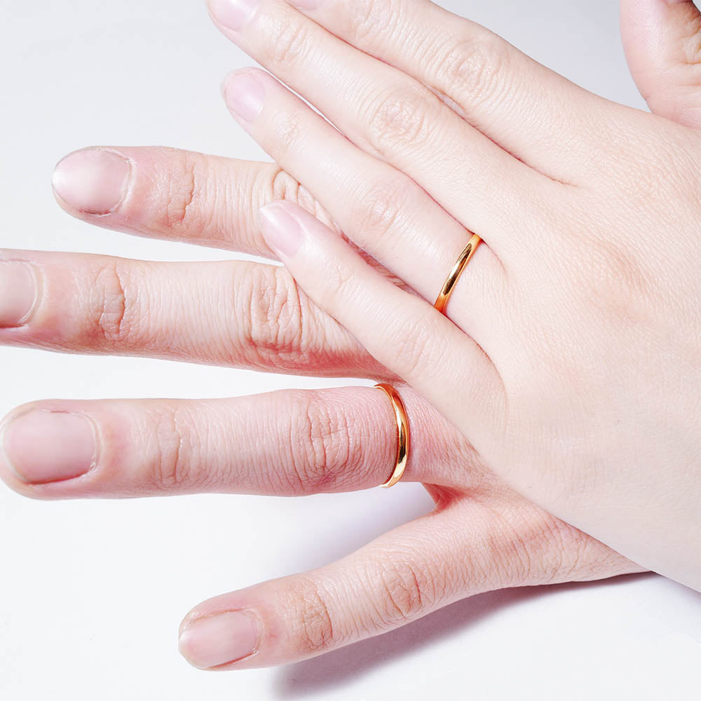 dome K18basic-pair ring – gram-onlineshop
