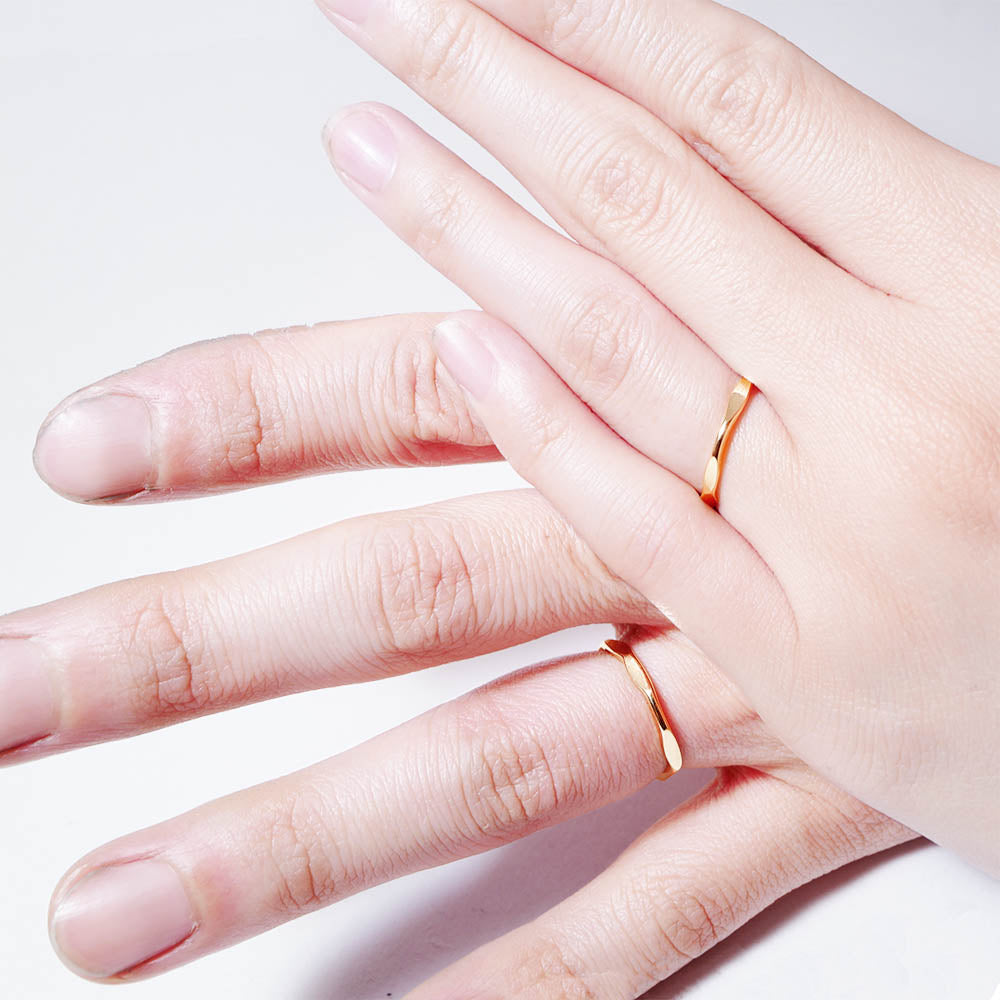 stacking K18basic-pair ring – gram-onlineshop