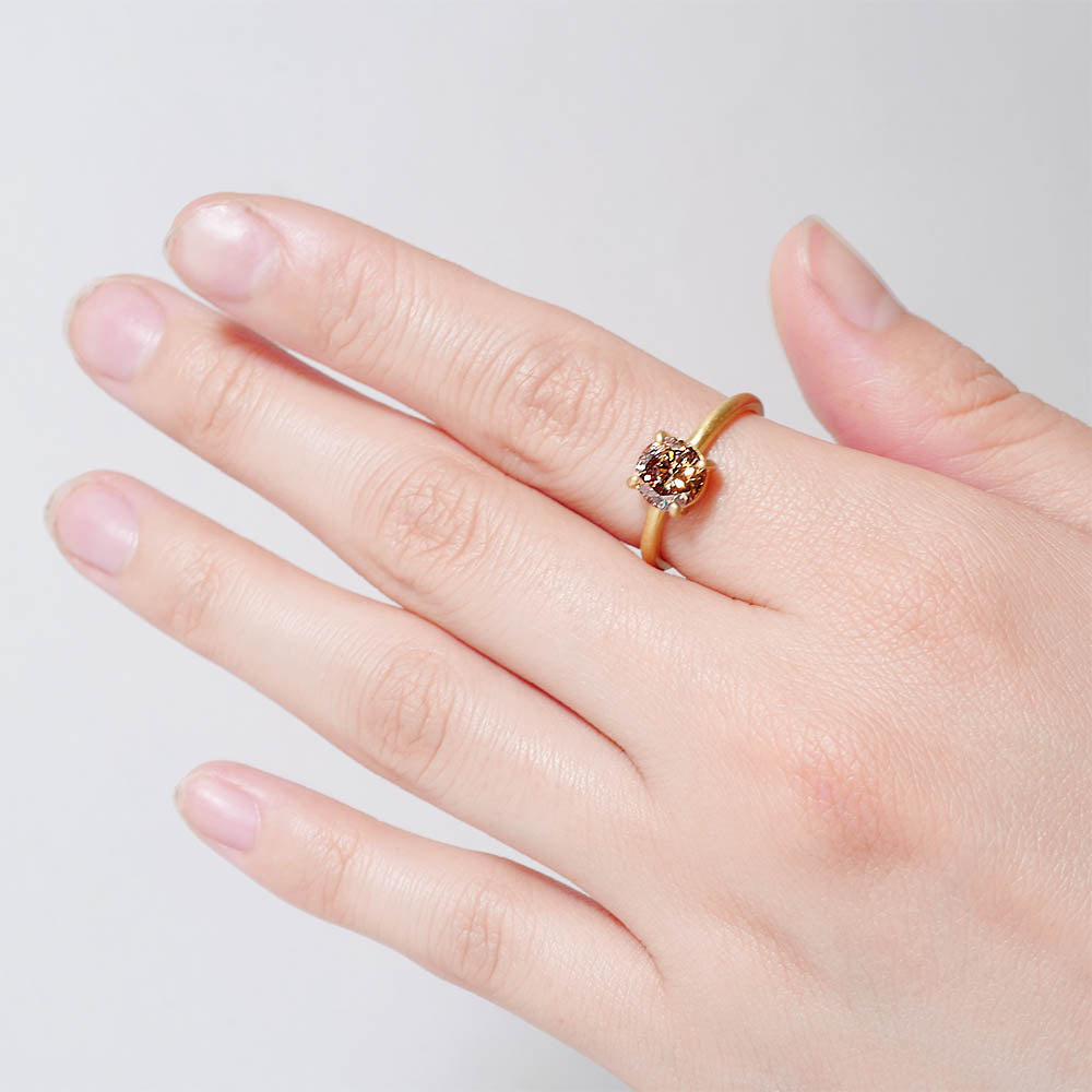 K18 brown diamond – gram-onlineshop