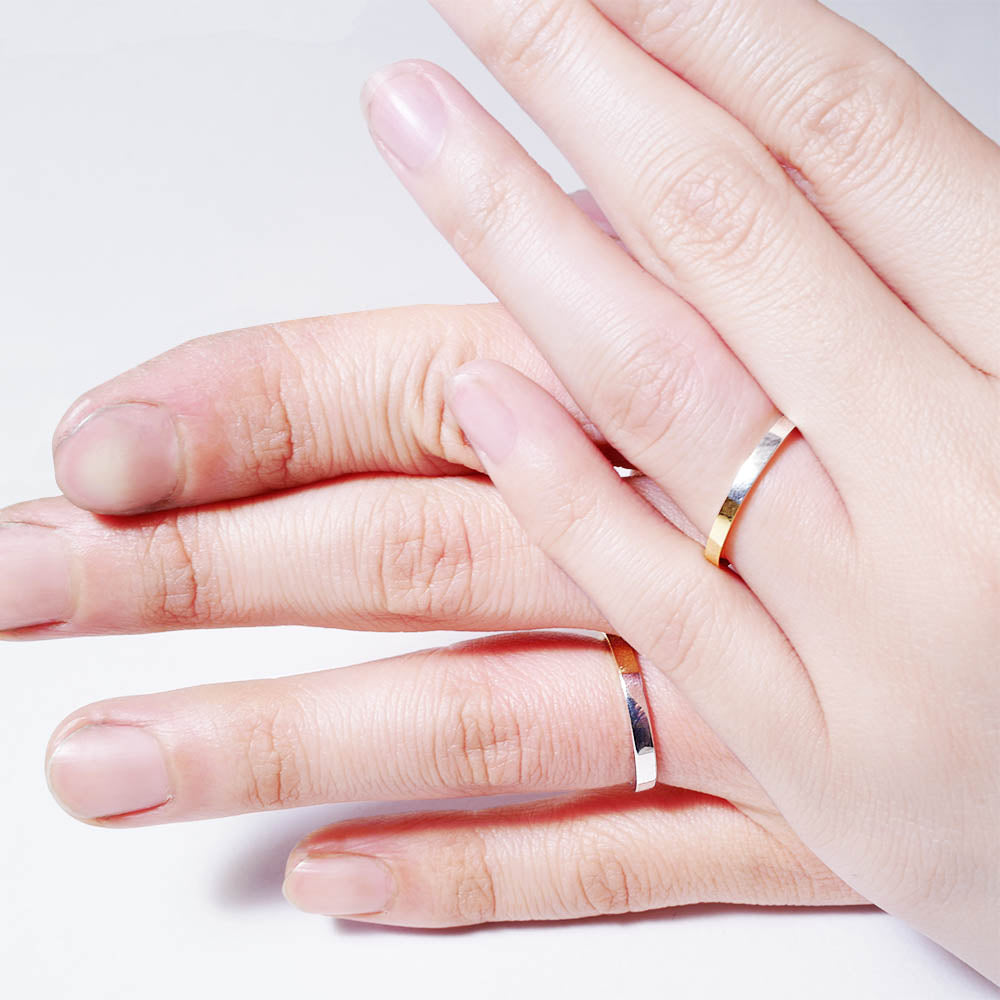 flat K10／silverbasic-pair ring – gram-onlineshop